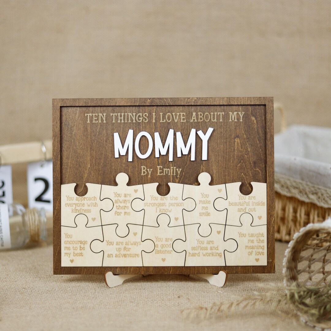 DIY Puzzle Activity for Mother's Day 2025, Custom Reasons Why I Love ...