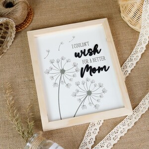 Dandelion Fingerprint Art, Mothers Day Fingerprint for Grandma Nana ...