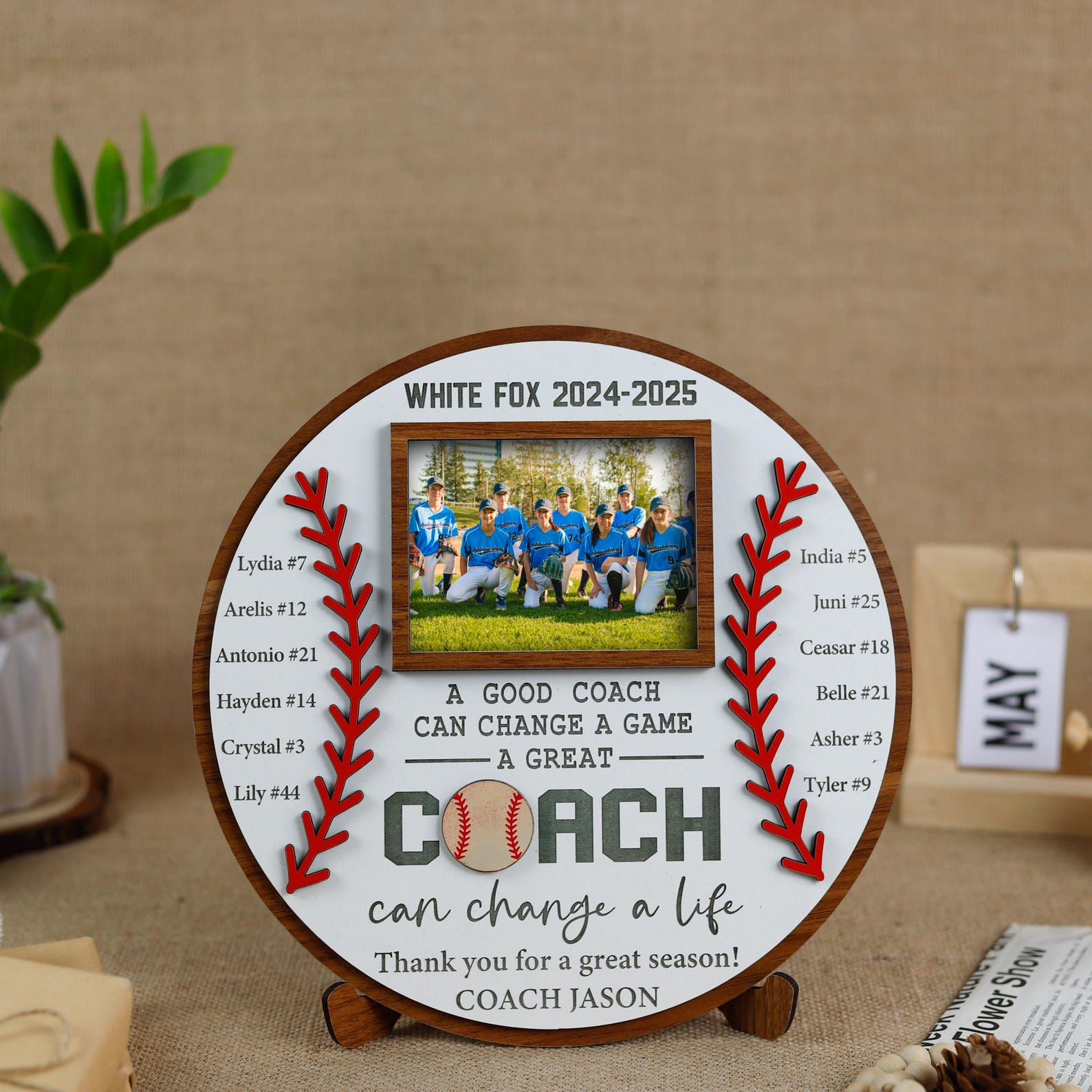 Personalized Baseball Coach Picture Frame, Coach Appreciation, Baseball ...