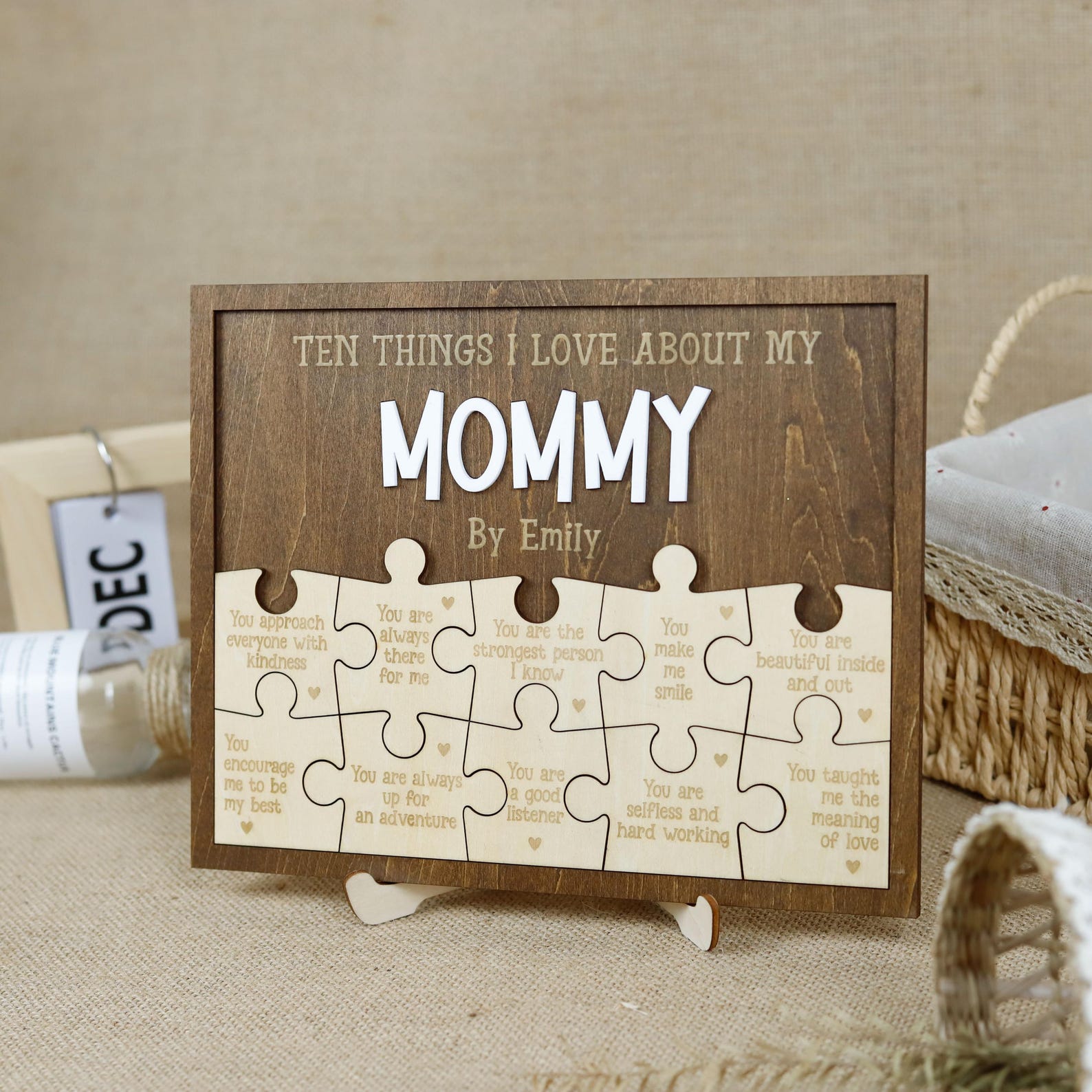 DIY Puzzle Activity for Mother's Day 2025, Custom Reasons Why I Love ...