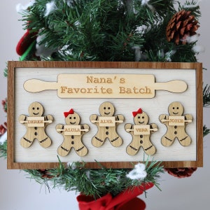 Nana's Favorite Batch Christmas Wooden Sign, Custom Christmas Baking ...
