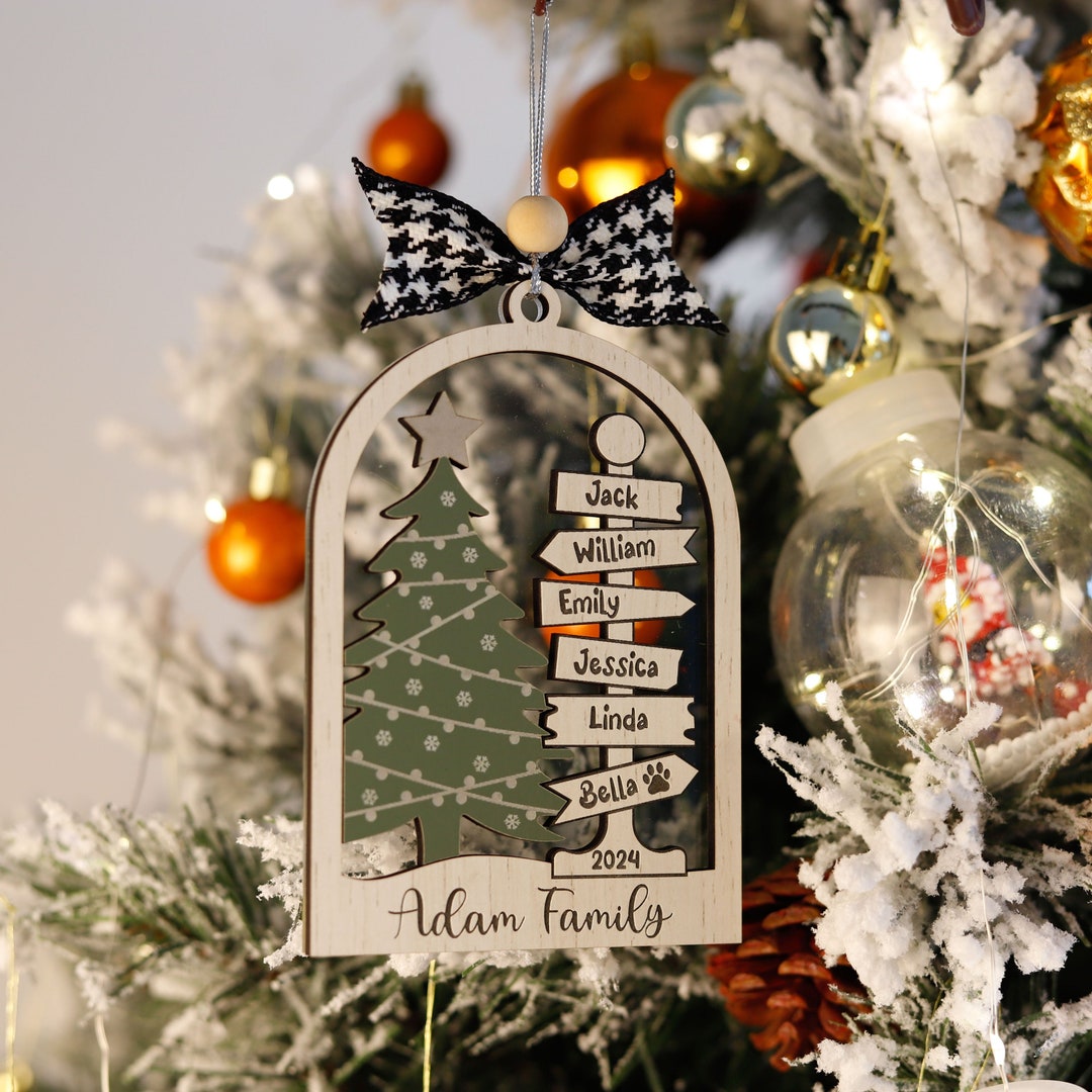 New Family North Pole Ornament Custom, New Parents Ornament ...