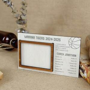 Basketball Frame for Coach, Personalized Appreciation Thank You Coach ...