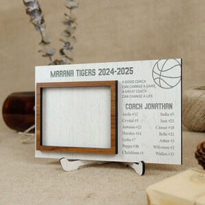 Basketball Frame for Coach, Personalized Appreciation Thank You Coach ...