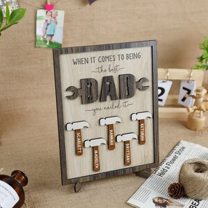 Personalized Dad Garage Sign, Wooden Workshop Sign, Custom Name Garage ...