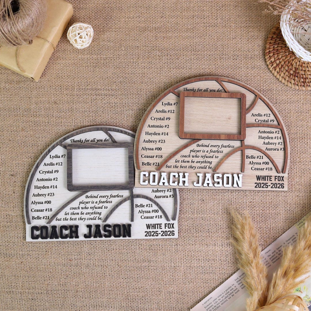 Personalized Basketball Coach Plaque, Appreciate Coach Team Gifts From ...