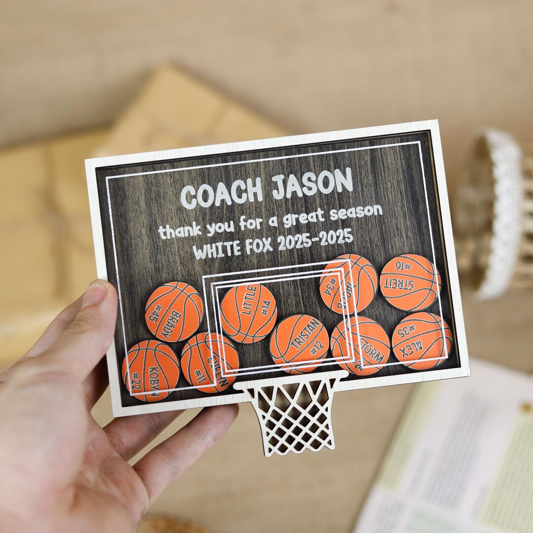 Basketball Magnetic Photo Frame, Basketball Coach Board Decor ...