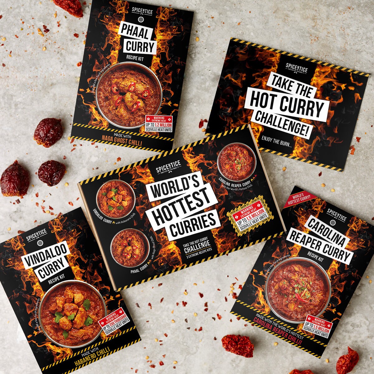 The World's Hottest Curries Gift Box Collection - Etsy