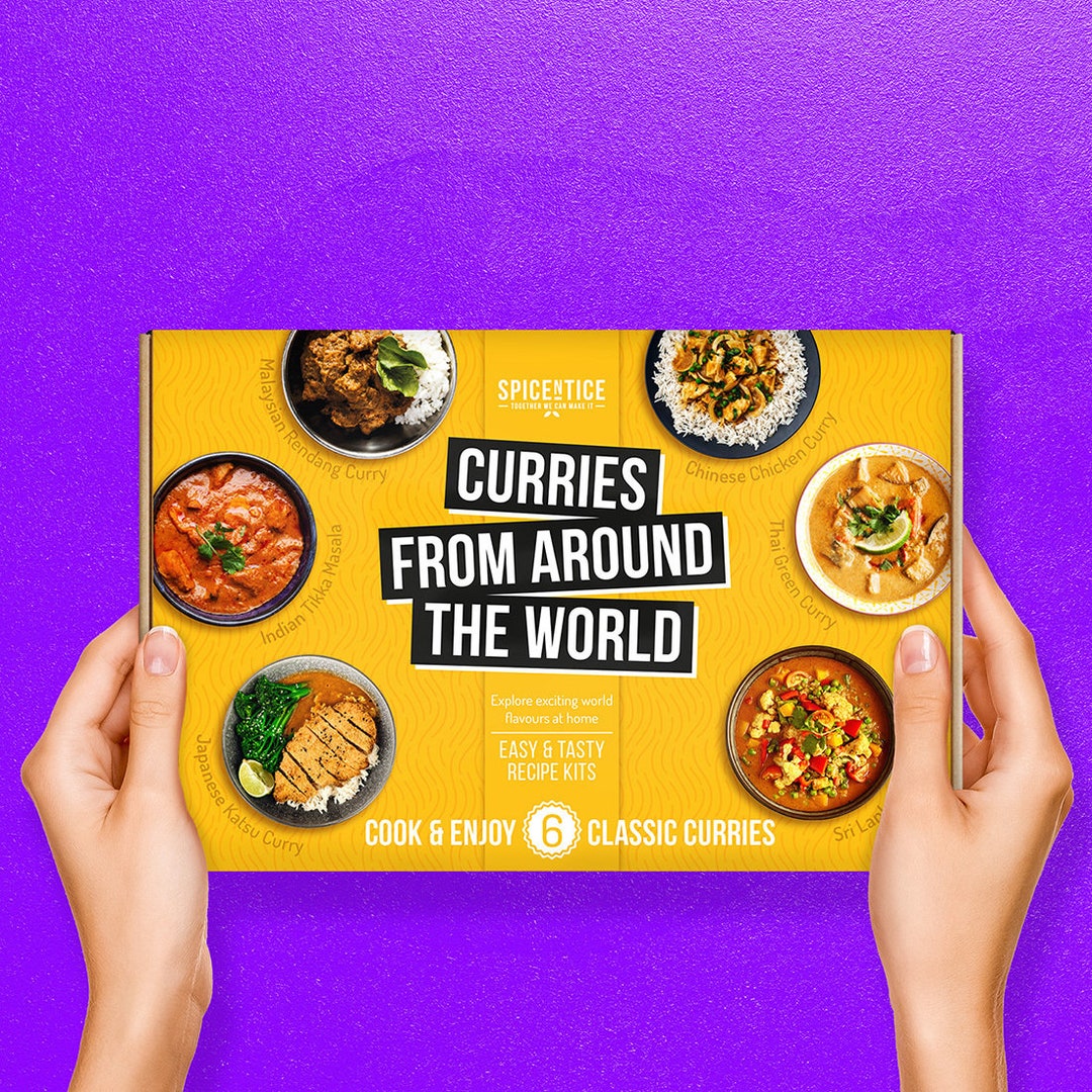 Curry From Around the World Recipe Gift Box to Make 6 Classic Curries ...
