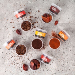World's Hottest Chilli Pepper Set | 6 Fiery Chilli Pots - the Perfect ...