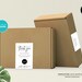 Editable Packaging Seal Sticker, Box Seal Label Template, Printable ...