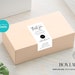 Editable Packaging Seal Sticker, Box Seal Label Template, Printable ...