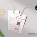 Editable Clothing Hang Tag Template, Printable Fashion Label Template ...