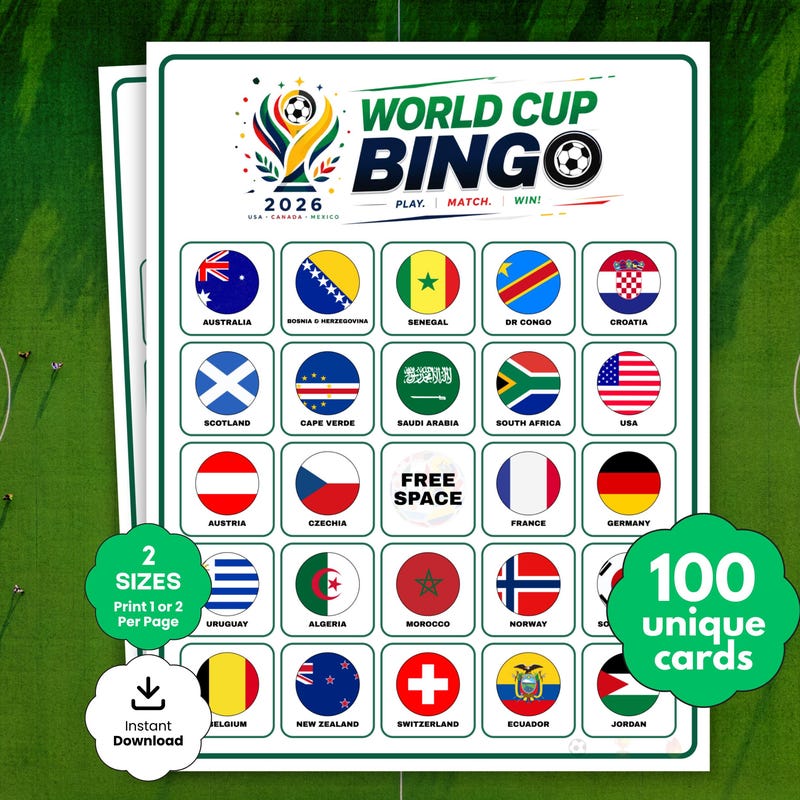 Fifa Printable Craft - Etsy