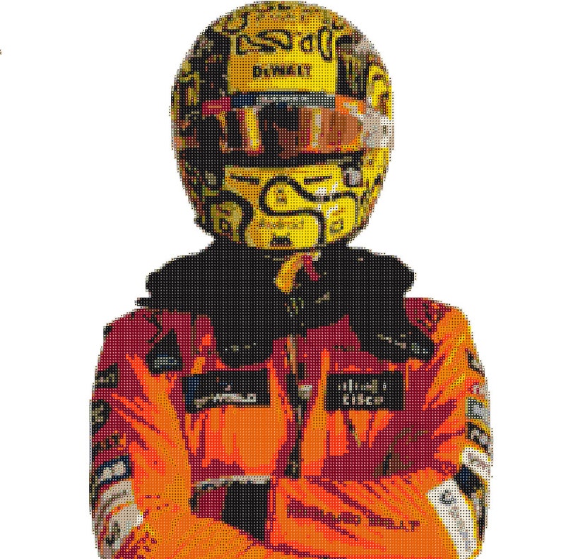 2024 Lando Norris LN4 Mclaren Formula 1 Racing Cross Stitch Pattern ...