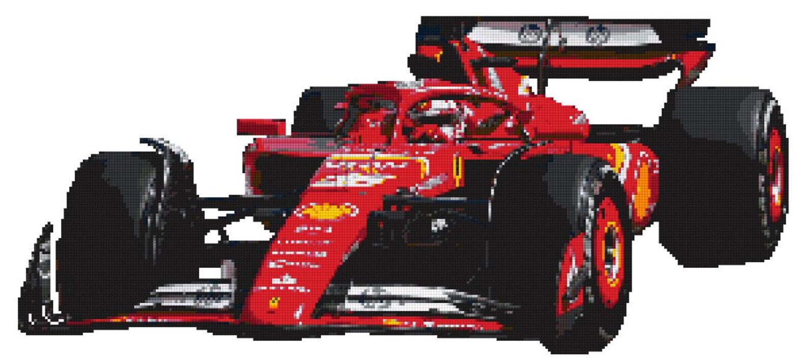 2024 Ferrari Formula 1 Racing Car Livery Cross Stitch Pattern - PDF ...
