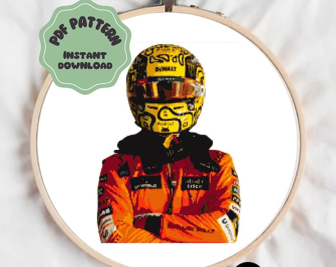 2024 Mclaren Formula 1 Cross Stitch Pattern - PDF Instant Download ...