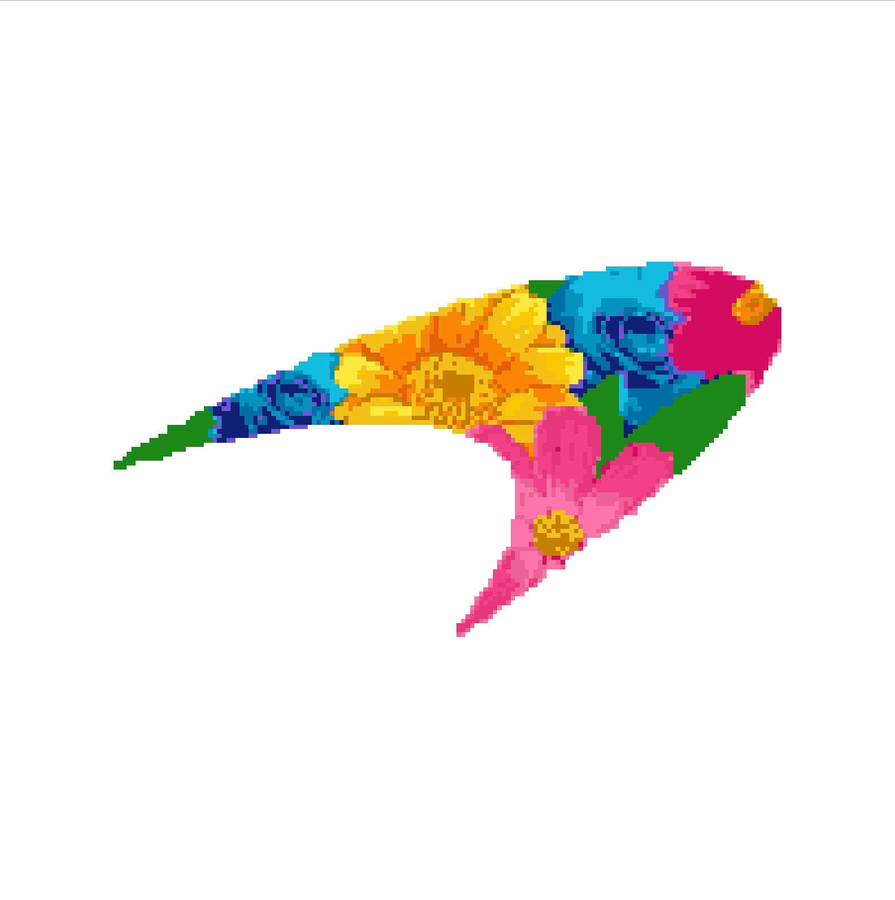 Mclaren Formula 1 Floral Logo Cross Stitch Pattern - PDF Instant ...