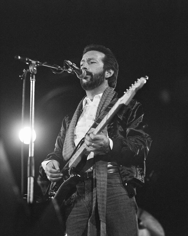Eric Clapton in Concert, Photo From Another Ticket Tour, October 1981 ...
