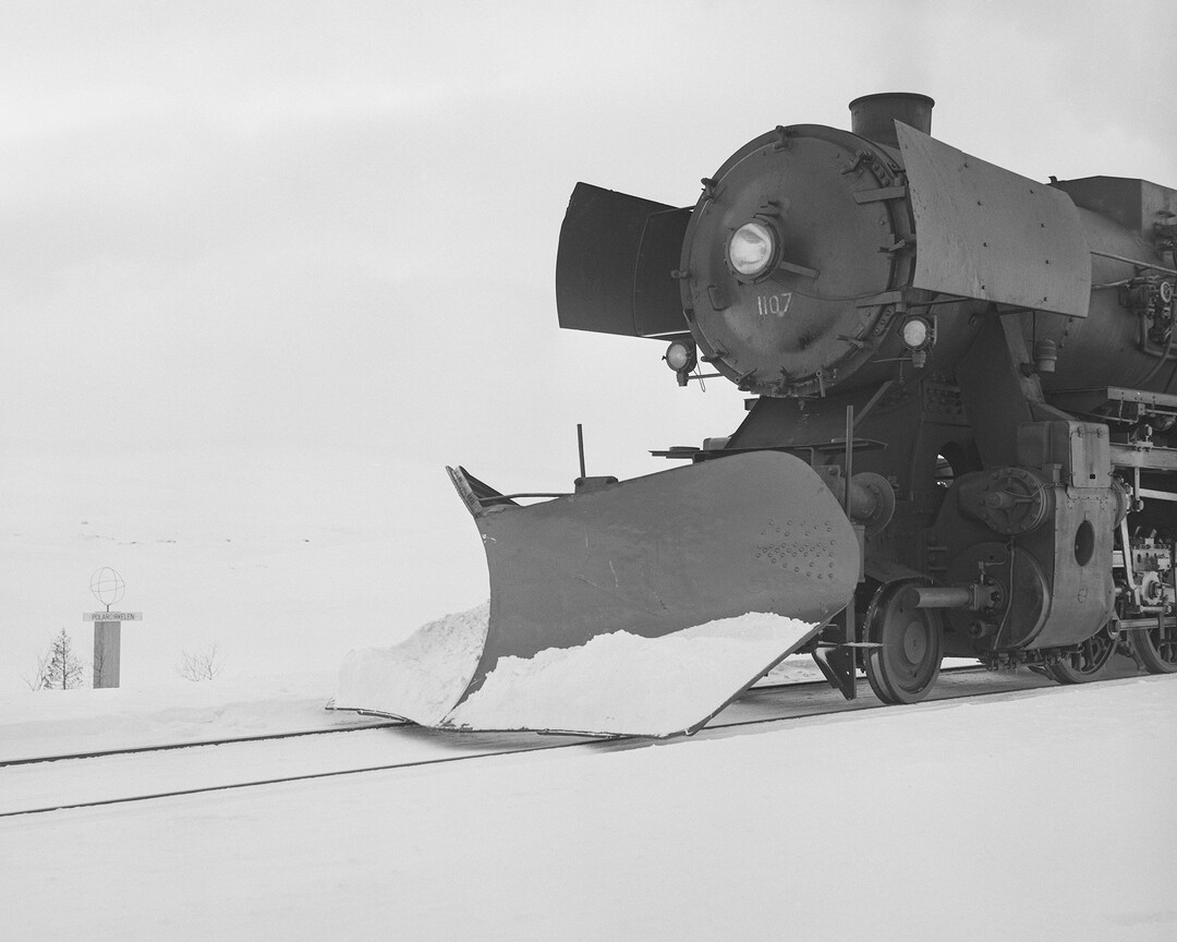 Real Polar Express. Locomotive at Polar Circle 1957. Restored - Etsy