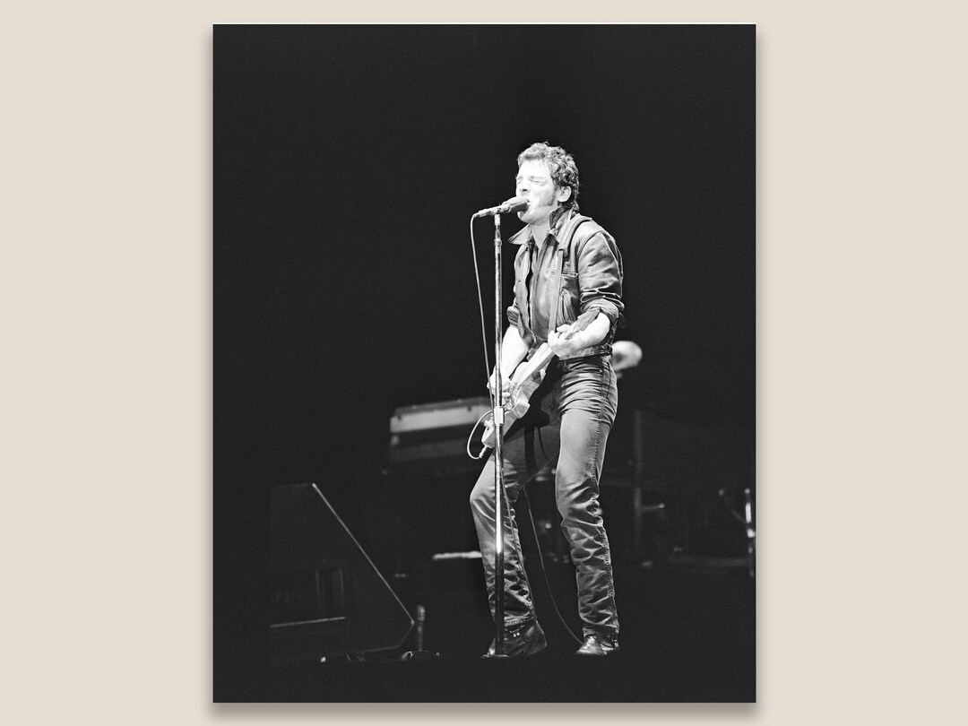 Bruce Springsteen, the Boss, in Concert During the River Tour, 1981 ...