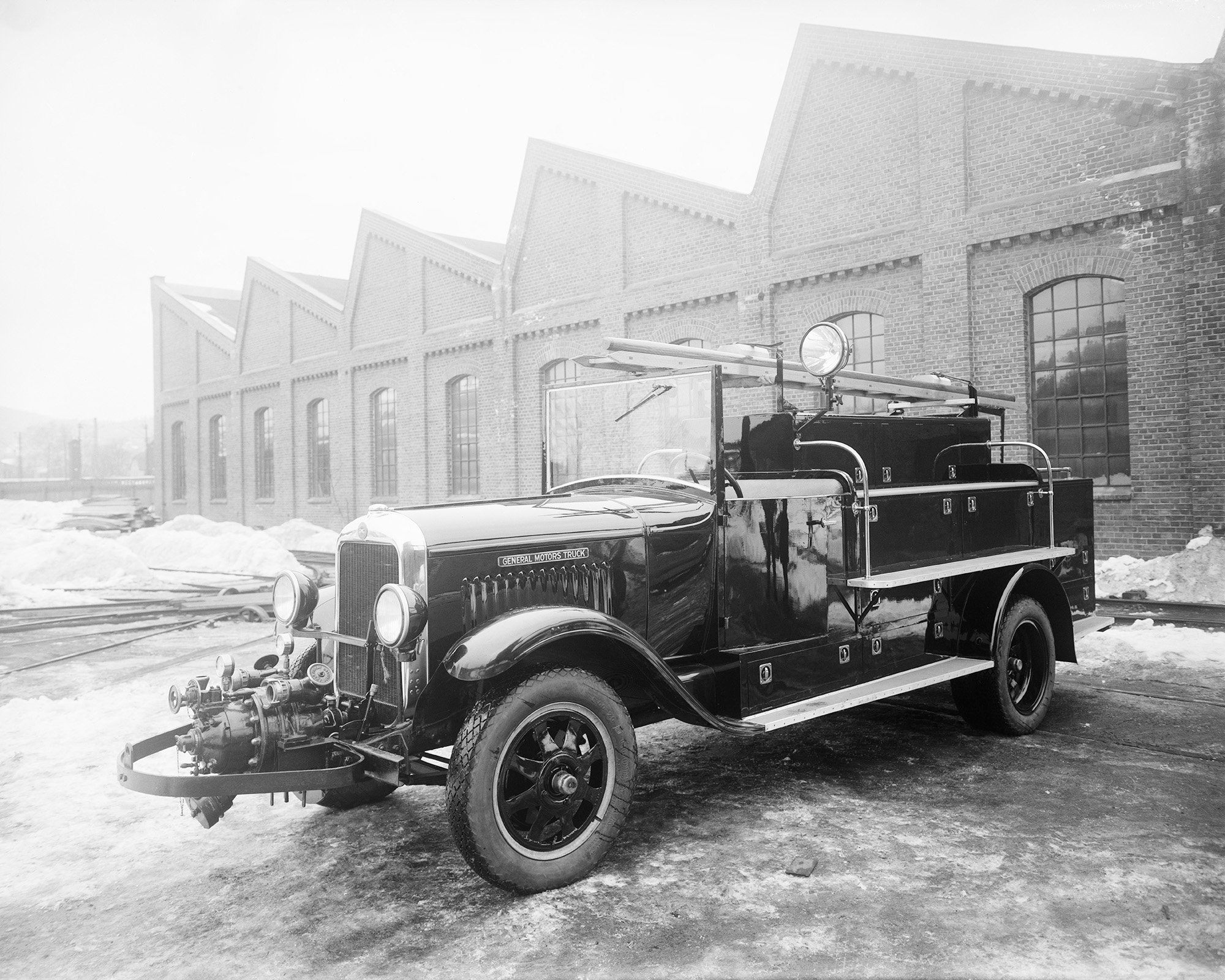 Classic 1920's General Motors Fire Engine. Restored Vintage Black ...