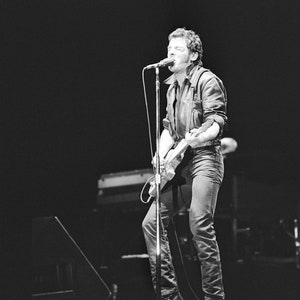Bruce Springsteen, the Boss, in Concert During the River Tour, 1981 ...