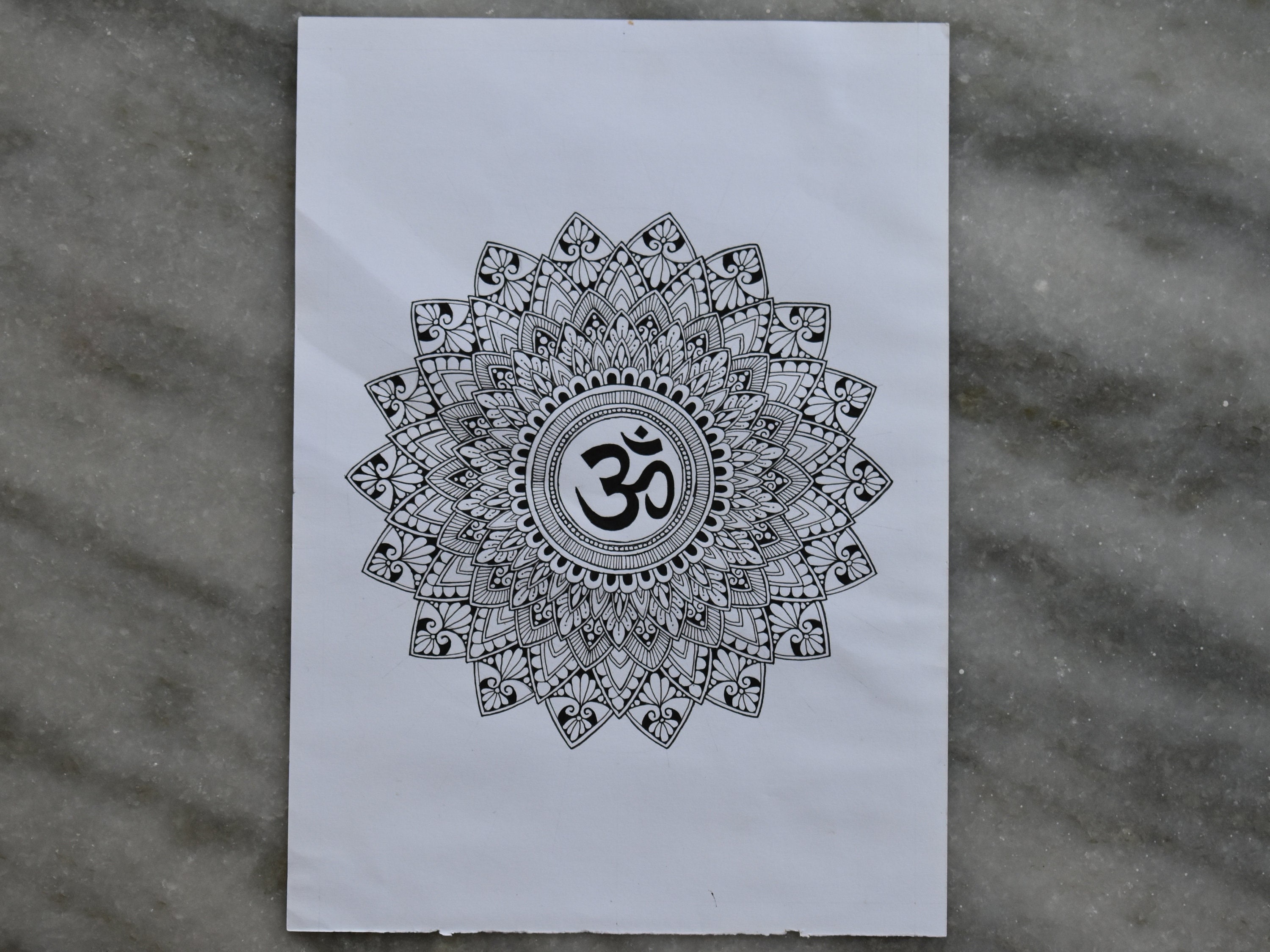 OM Mandala Art Print - Etsy