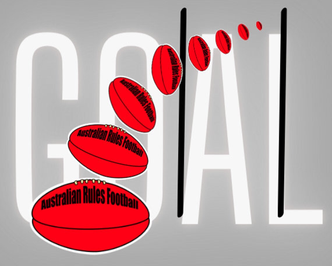 Printable Football Sticker, DIY, Australian Rules Football, AFL, Footy ...