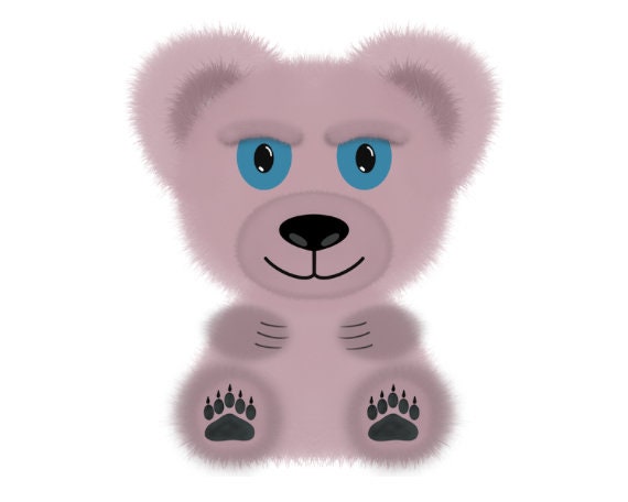 Monster PNG, Fluffy Bear PNG, Cute and Adorable, Sublimation, Printable ...