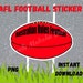 Printable Football Sticker, DIY, Australian Rules Football, AFL, Footy ...