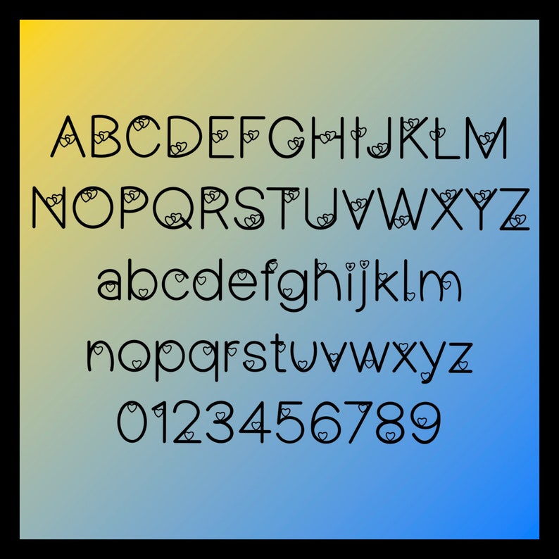 FONT, Invitation Font, Love Font, Heart Font, Wedding Font, Valentine ...