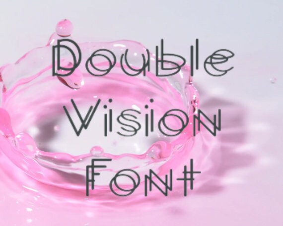 FONT, Double Vision Font, Craft Font, Advertising Font, New Font - Etsy