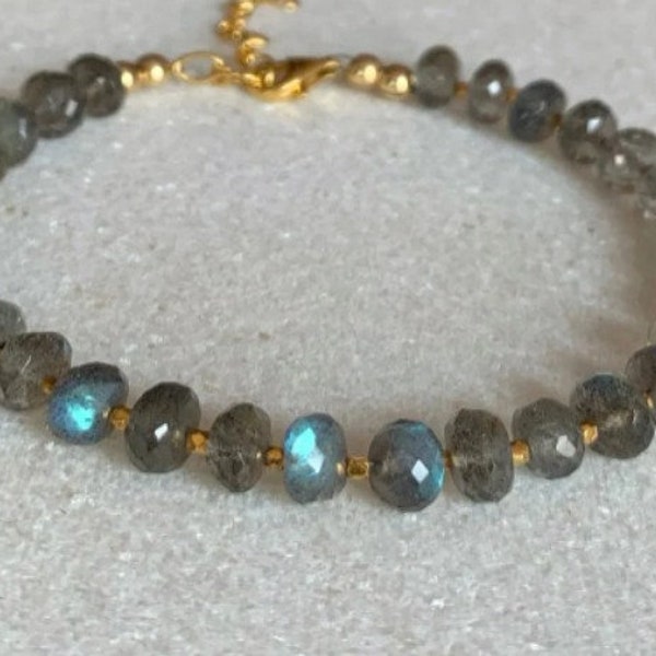 Labradorite Bracelet - Etsy