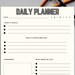 Daily Planner , Printable Planner, Instant/ Editable Downloadable Daily ...