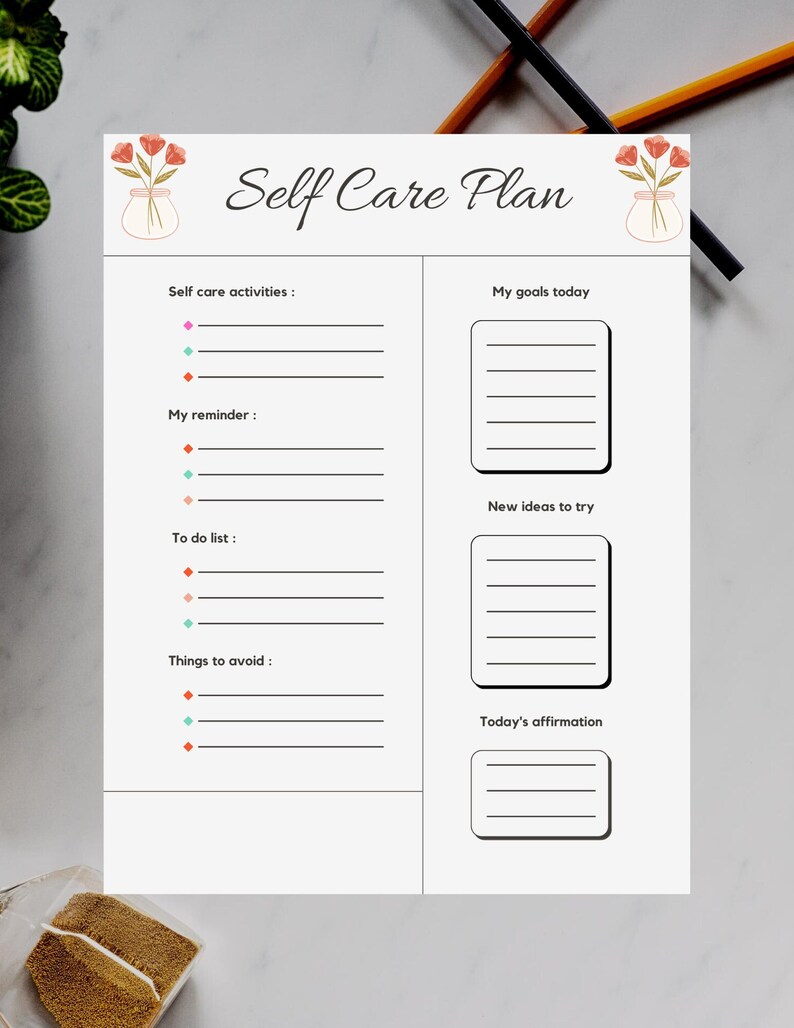 Monthly Self Care To-do-list, Self Care Checklist, Weekly Self-care ...