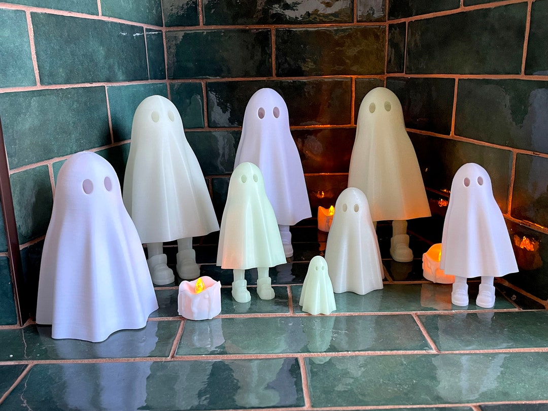 Halloween Ghost With Feet 3D Printed Ghost Decoration With - Etsy