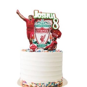 Personalised Liverpool Football Cake Topper | Football Players Virgil ...