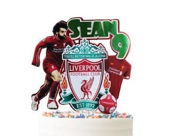 Personalised Liverpool Football Cake Topper | Liverpool Team Topper ...