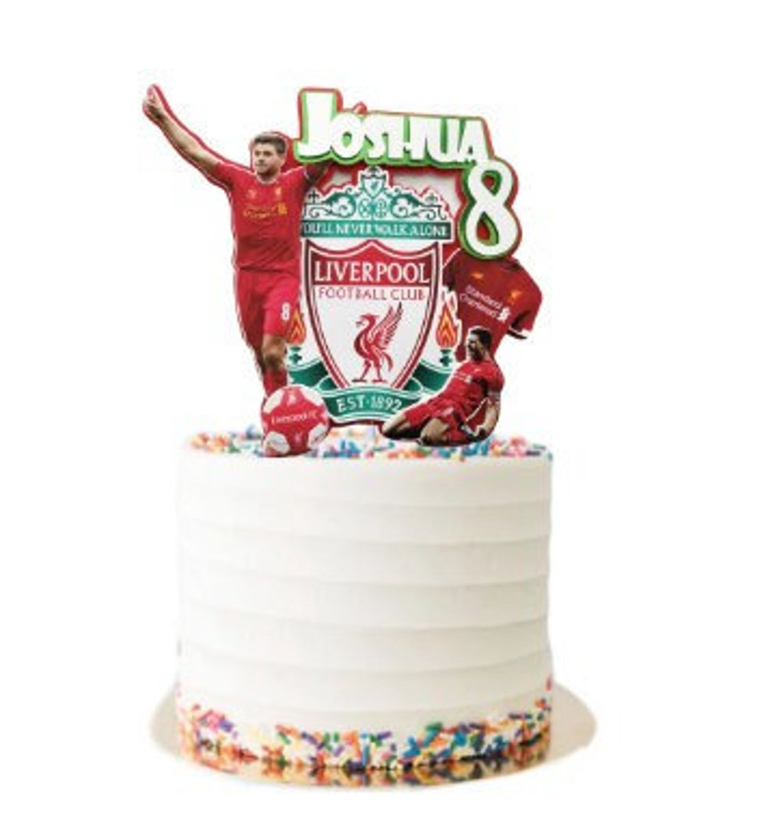 Personalised Liverpool Football Cake Topper | Football Players Virgil ...