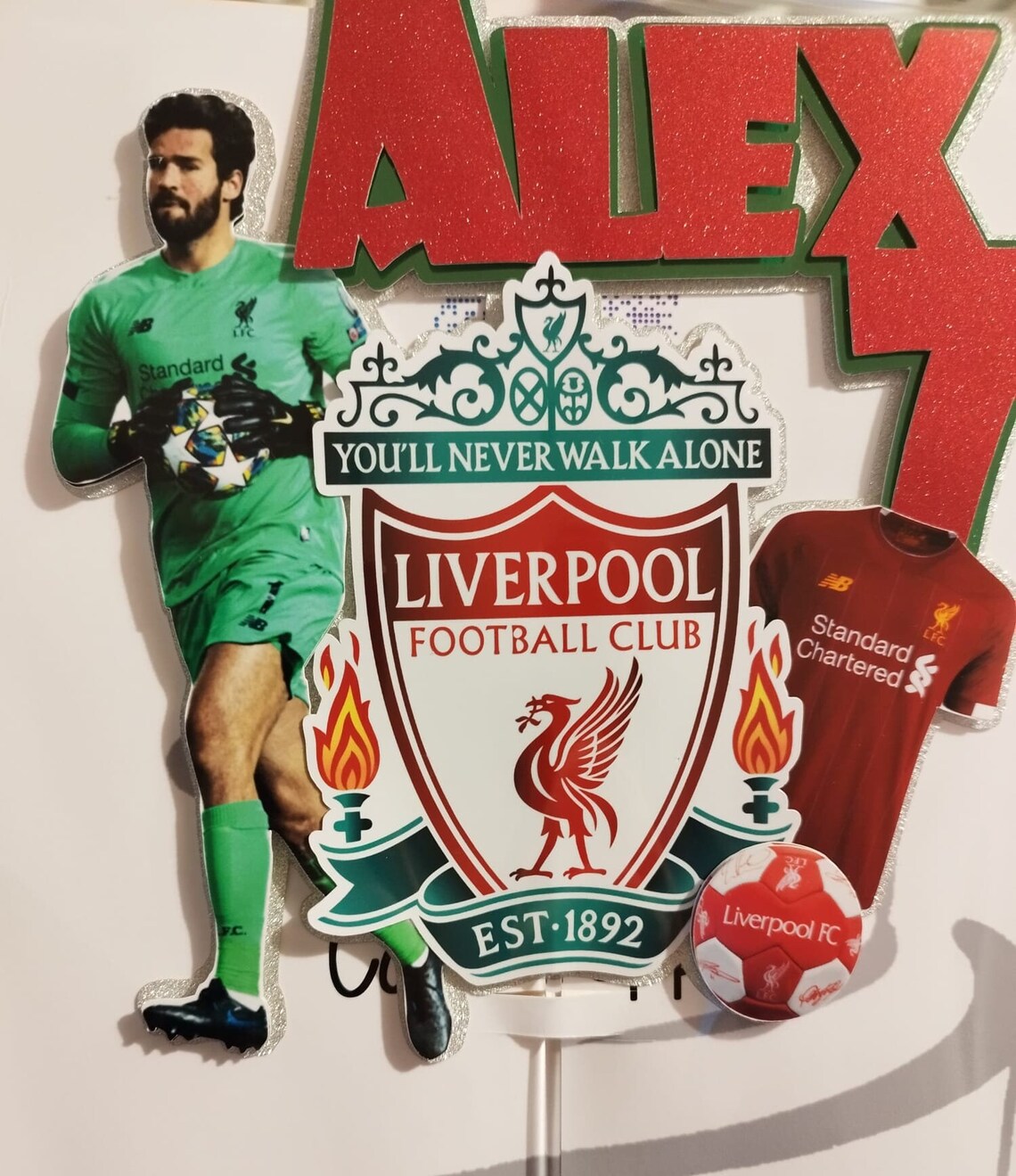 Personalised Liverpool Football Cake Topper | Football Players Virgil ...