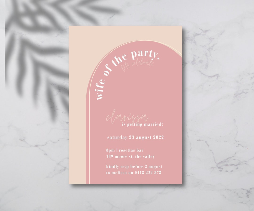 Hens Party Invitation Template Printable Digital Download - Etsy