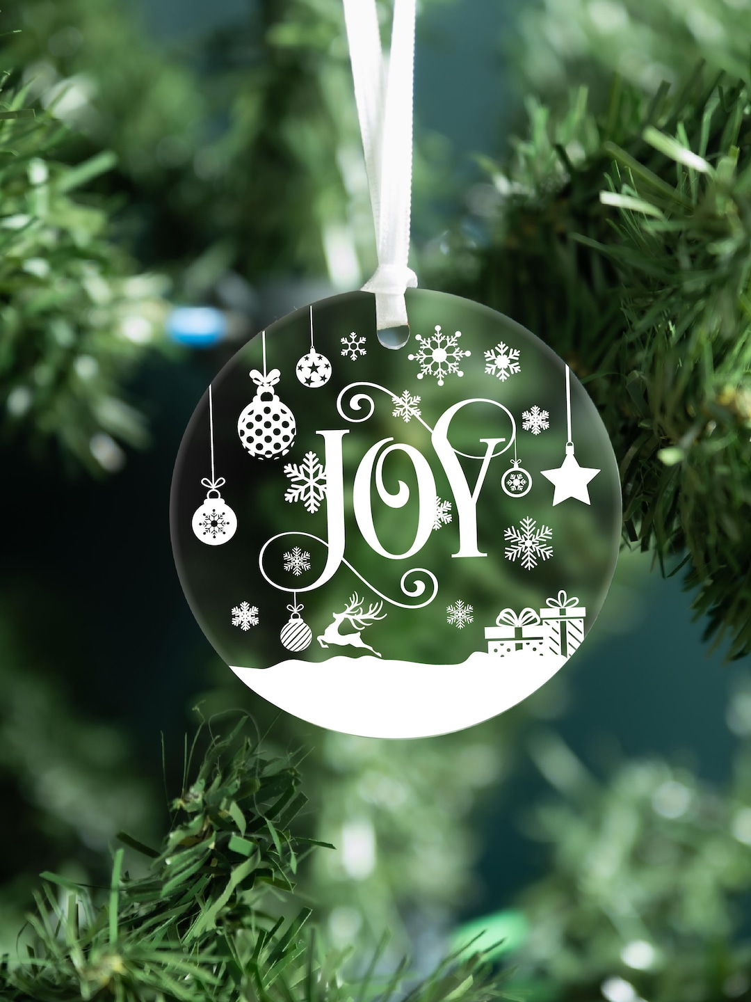 Personalized Acrylic Christmas Ornament: Bulk Wedding Favors - Etsy