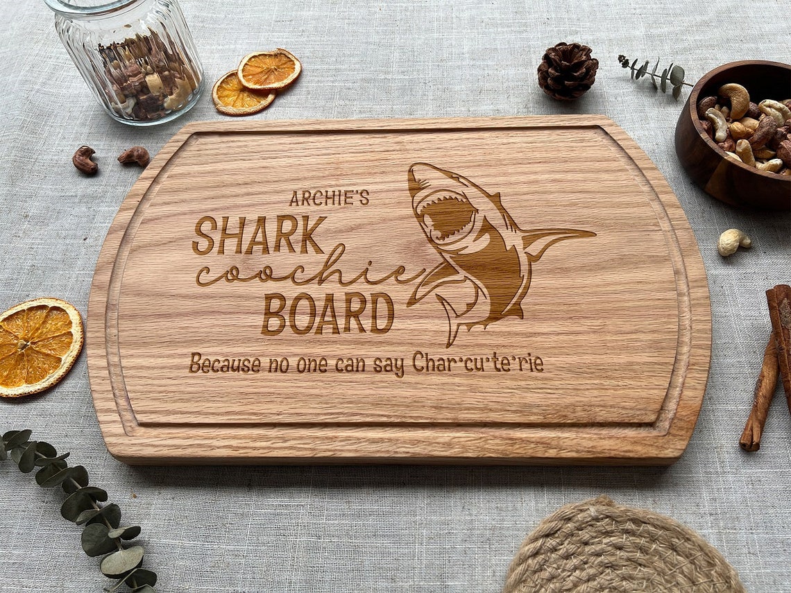 Shark Coochie Board, Personalized Shark Coochie Board, Funny Shark ...