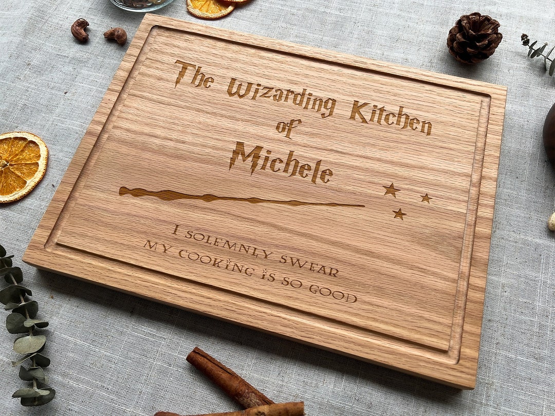 Personalized Wizard Cutting Board, Engraved Wizard Cutting Board ...