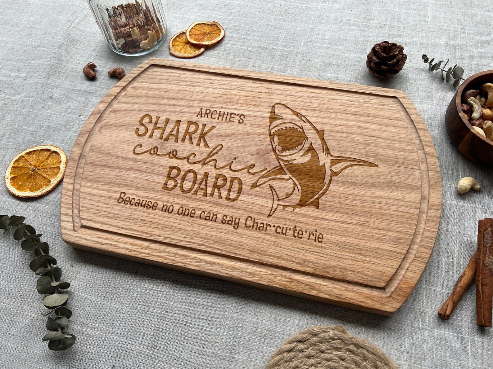Shark Coochie Board, Personalized Shark Coochie Board, Funny Shark ...