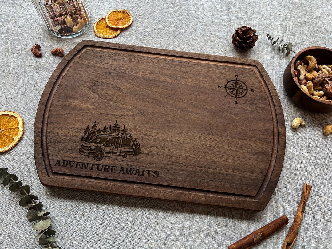 Personalized Adventure Van Cutting Board Van Life Cutting - Etsy