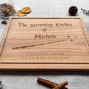 Personalized Wizard Cutting Board, Engraved Wizard Cutting Board ...