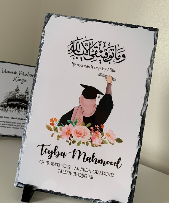 Personalised Islamic Graduation Rock Slate Muslim Graduation - Etsy UK