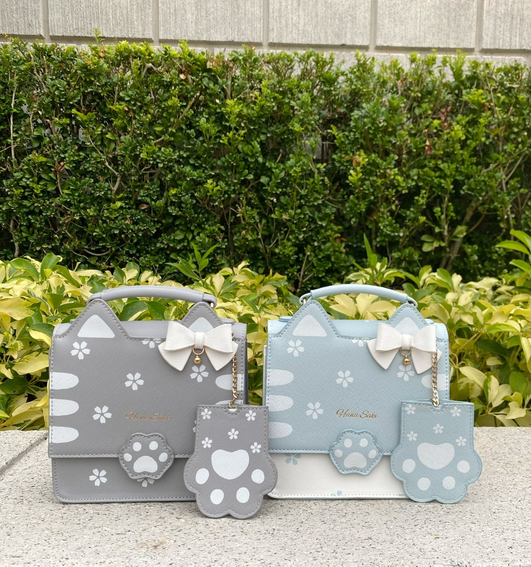 Sakura Cat Bags + Cat Hand Mirror | Anime | Kawaii Bags | Ita Bags ...